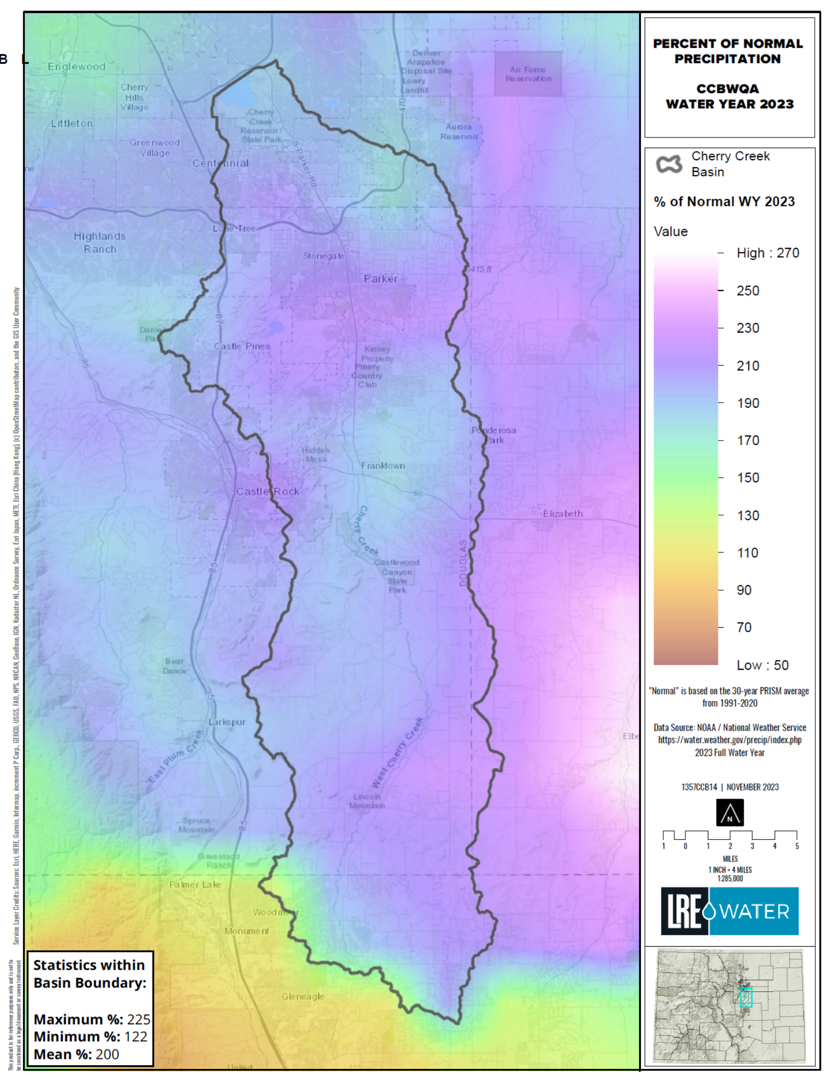[2023 AR] Precipitation | Cherry Creek Basin Water Quality Data Portal